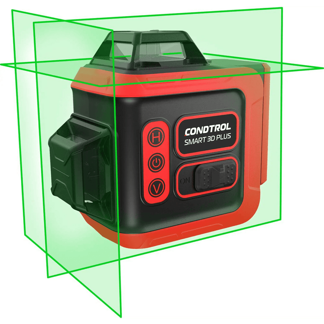 Kreuzlinienlaser Smart 3D Plus | 3×360° Grün mit Zubehör – CONDTROL